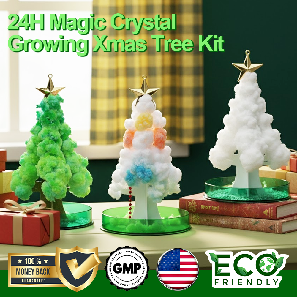 ComfortCornerUs™ 24H Magic Crystal Growing Xmas Tree Kit – Comfort ...